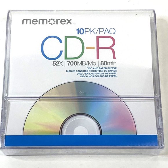 Memorex | Media | Memorex Cdr 52x 70mb 80 Min 0 Pack Blank Cds Music Photos New Sealed | Poshmark